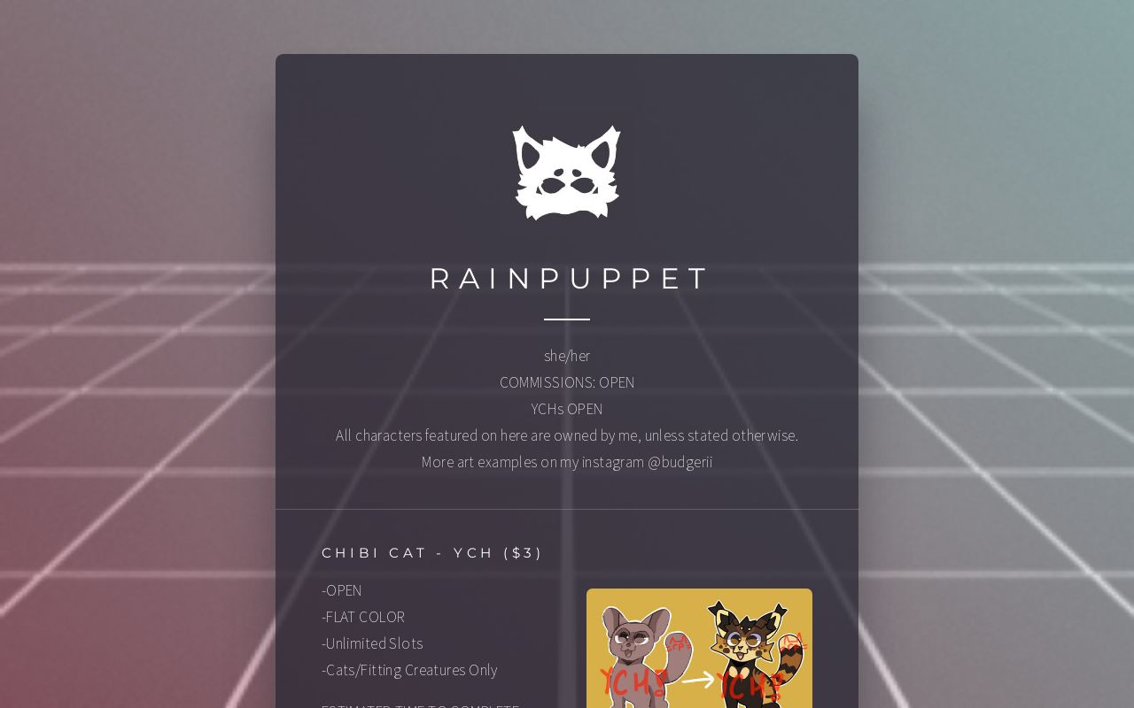 rainpuppet commissions